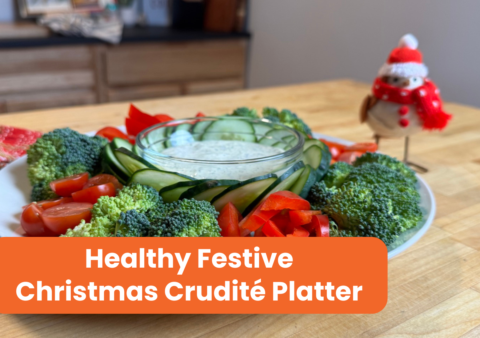 Festive Christmas Crudité Platter with Immune-Boosting Dip - Aylo Health